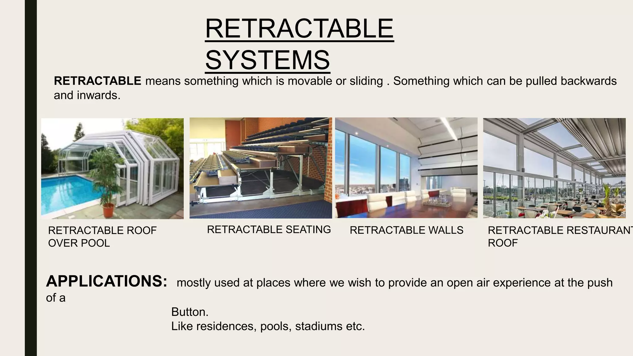 RETRACTABLE STRUCTURES | PPTX
