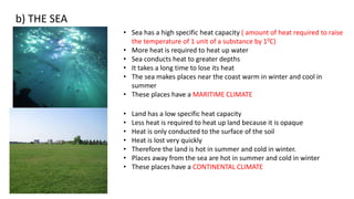 AS Geography - factors affecting temperature and Humidity | PPTX