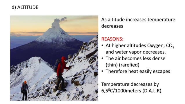 AS Geography - factors affecting temperature and Humidity | PPTX