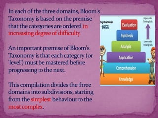 Bloom's texonomy | PPTX