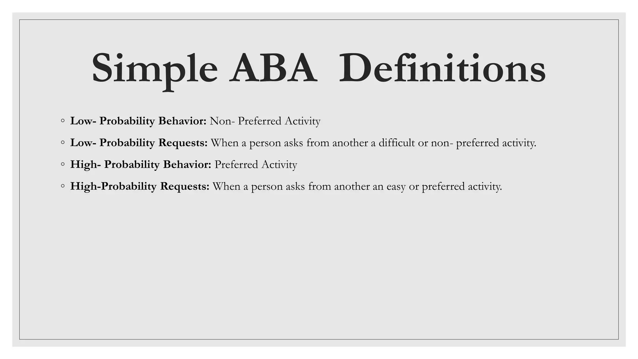 Know Your Behavior: Premack Principle & Response Deprivation Hypothesis ...