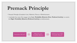 Know Your Behavior: Premack Principle & Response Deprivation Hypothesis ...