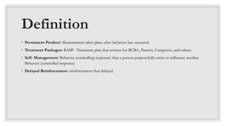 Know Your Behavior: Contingency Contracting | PPTX