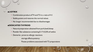 thyroid disorders and treatment | PDF | Thyroid Disorders | Endocrine ...