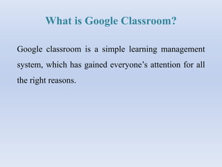 The Beginner's Guide to Google Classroom | PPT