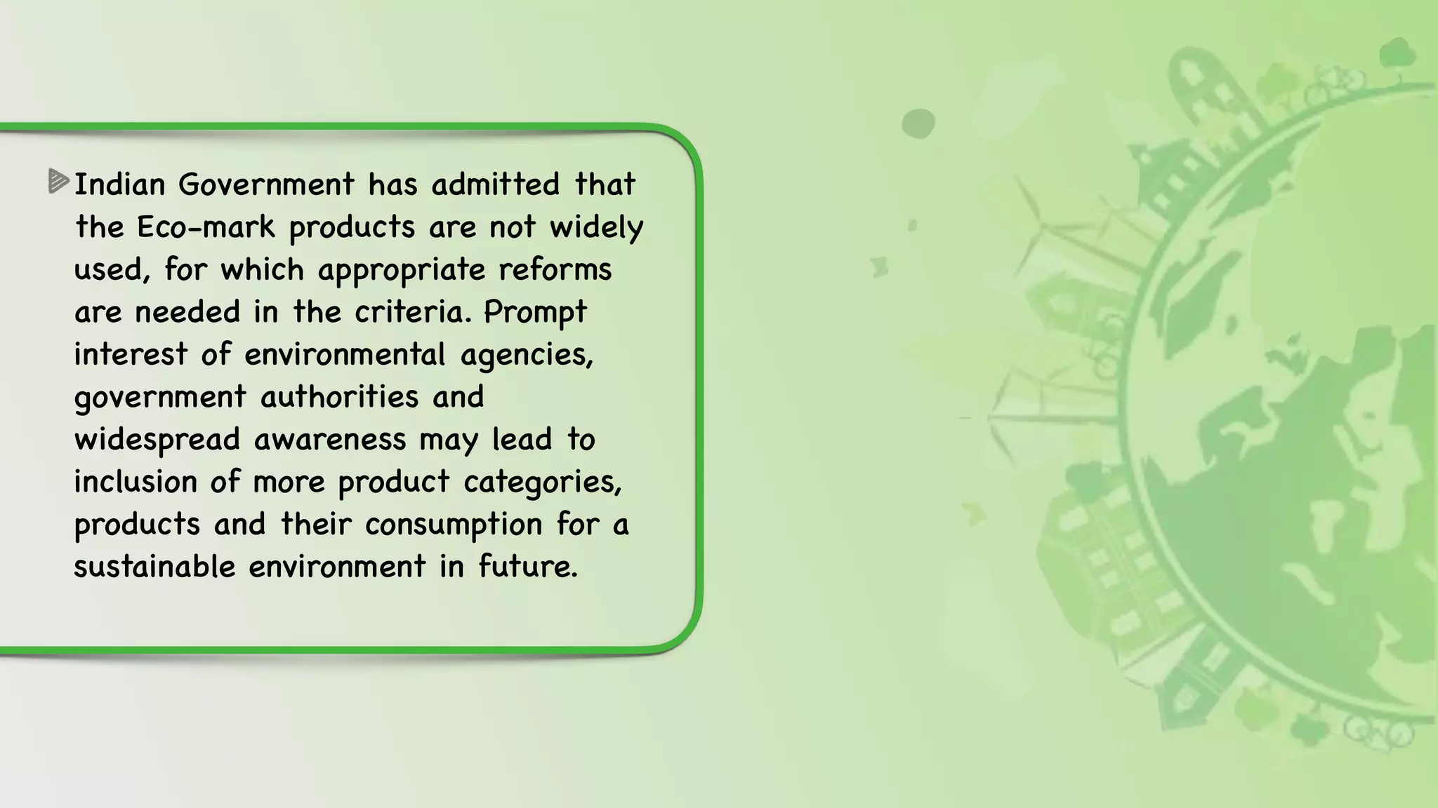 Indian Eco Mark certification, Importance and Implementation | PDF