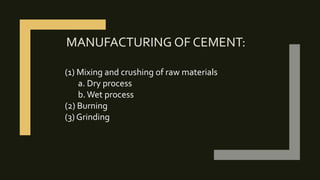 cement ppt | PPTX