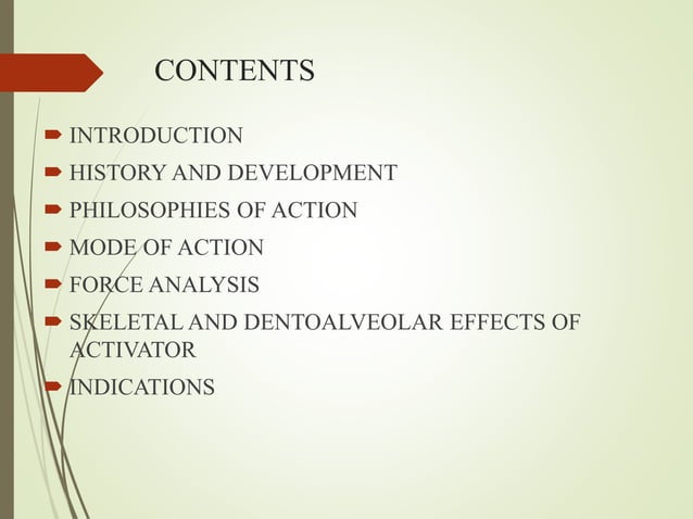 Activator Functional Appliance | PPTX | Dental Health | Diseases and ...