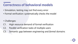 Model Checking as a Service: Towards Pragmatic Hidden Formal Methods | PPT