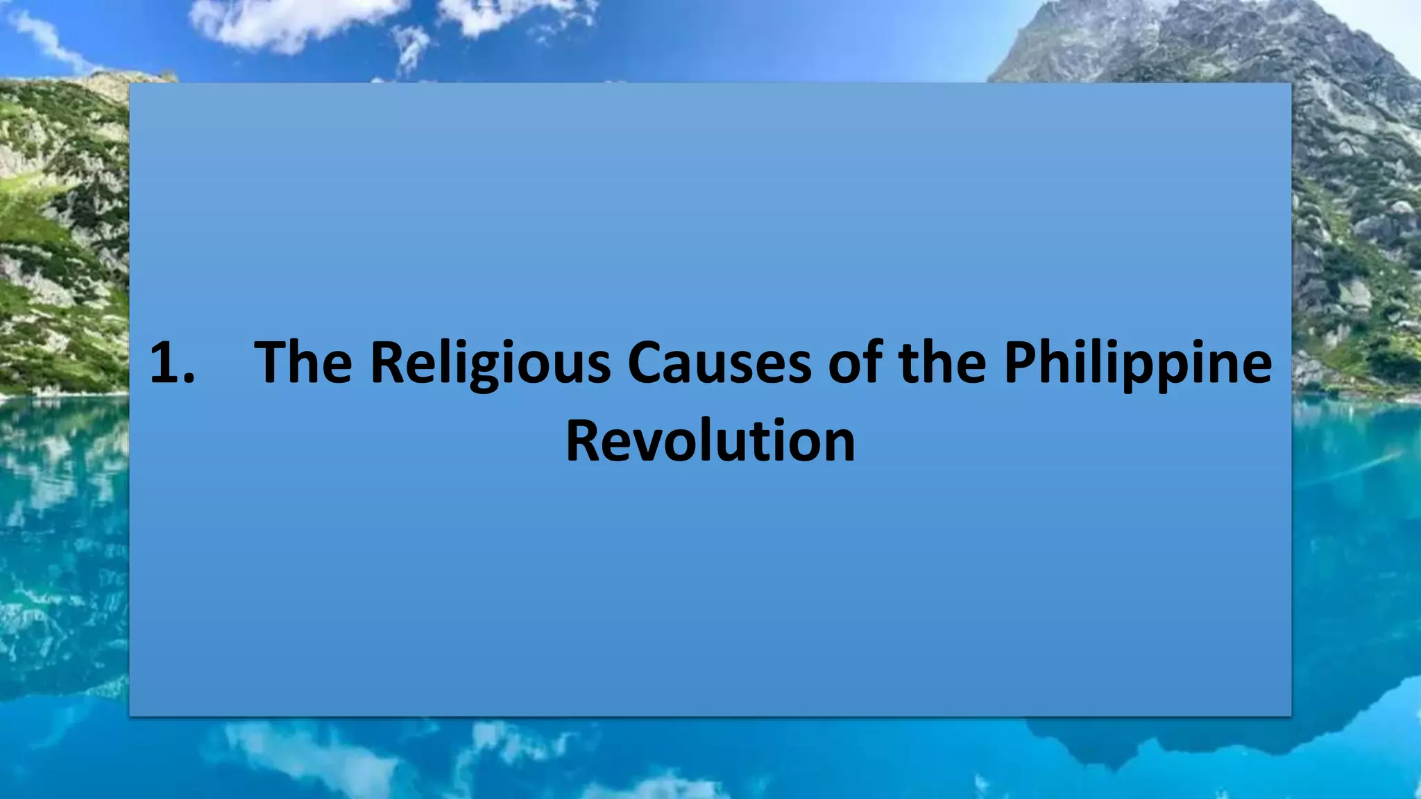 The church during the philippine revolution | PPTX