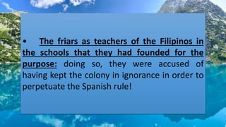 The church during the philippine revolution | PPTX
