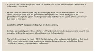 Management of Chyle leakage after head and neck surgery - DIKIOHS DUHS ...
