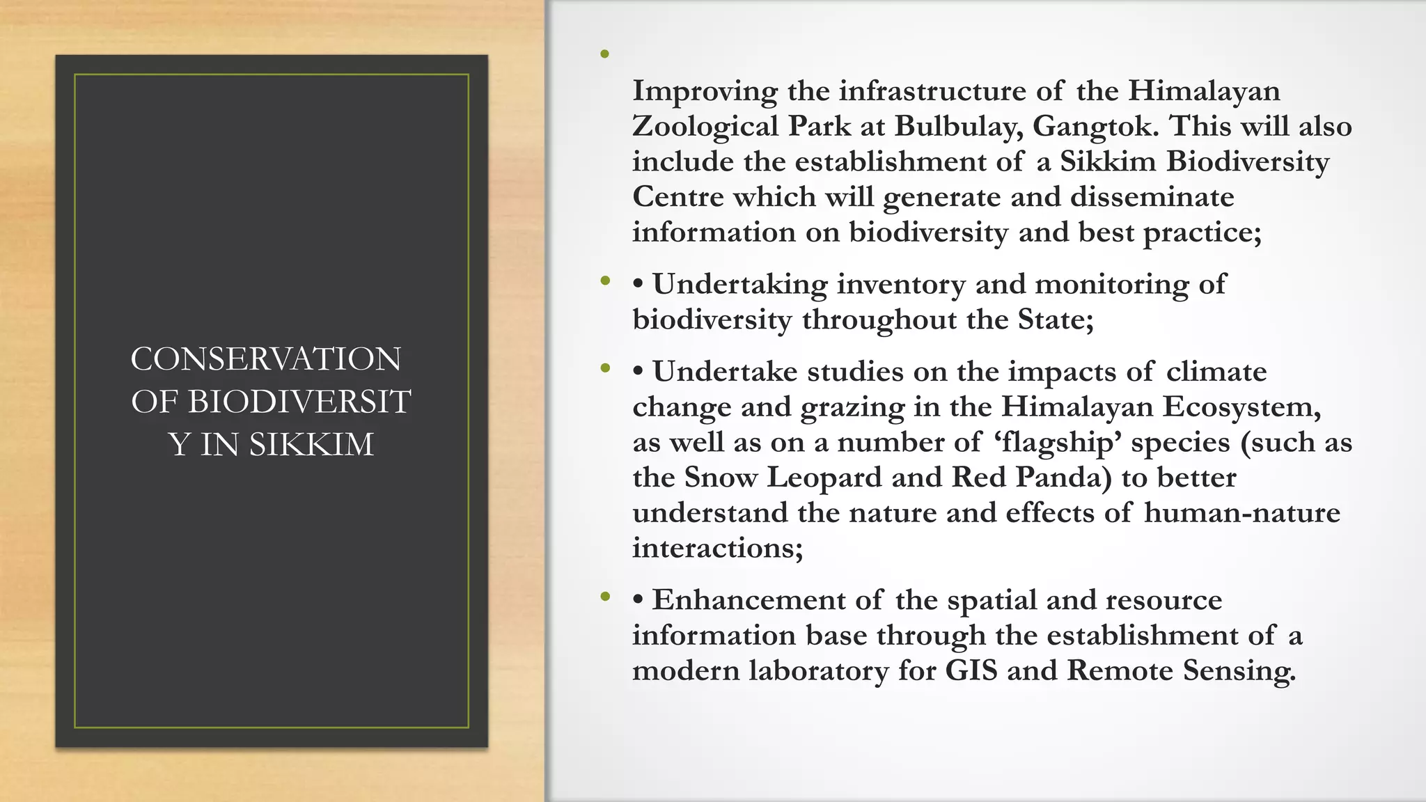 Biodiversity and It's conservation in Sikkim | PPTX