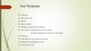 Hot Potatoes and Online Quiz Maker | PPT