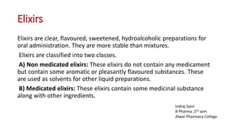 Liquids in pharmacy | PPTX