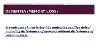 DEMENTIA | PPT