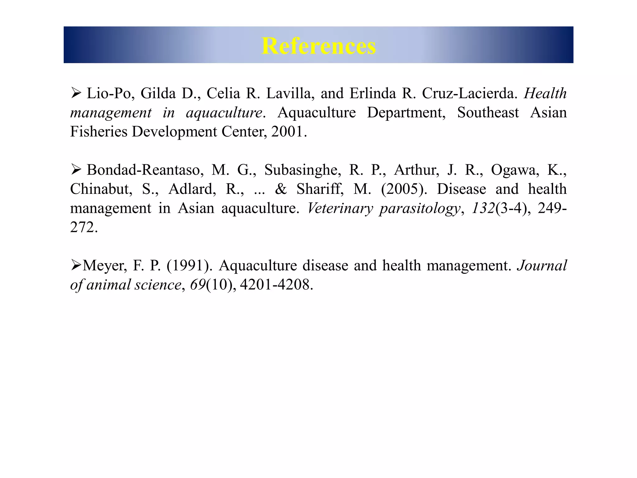 Fish Health Management | PDF