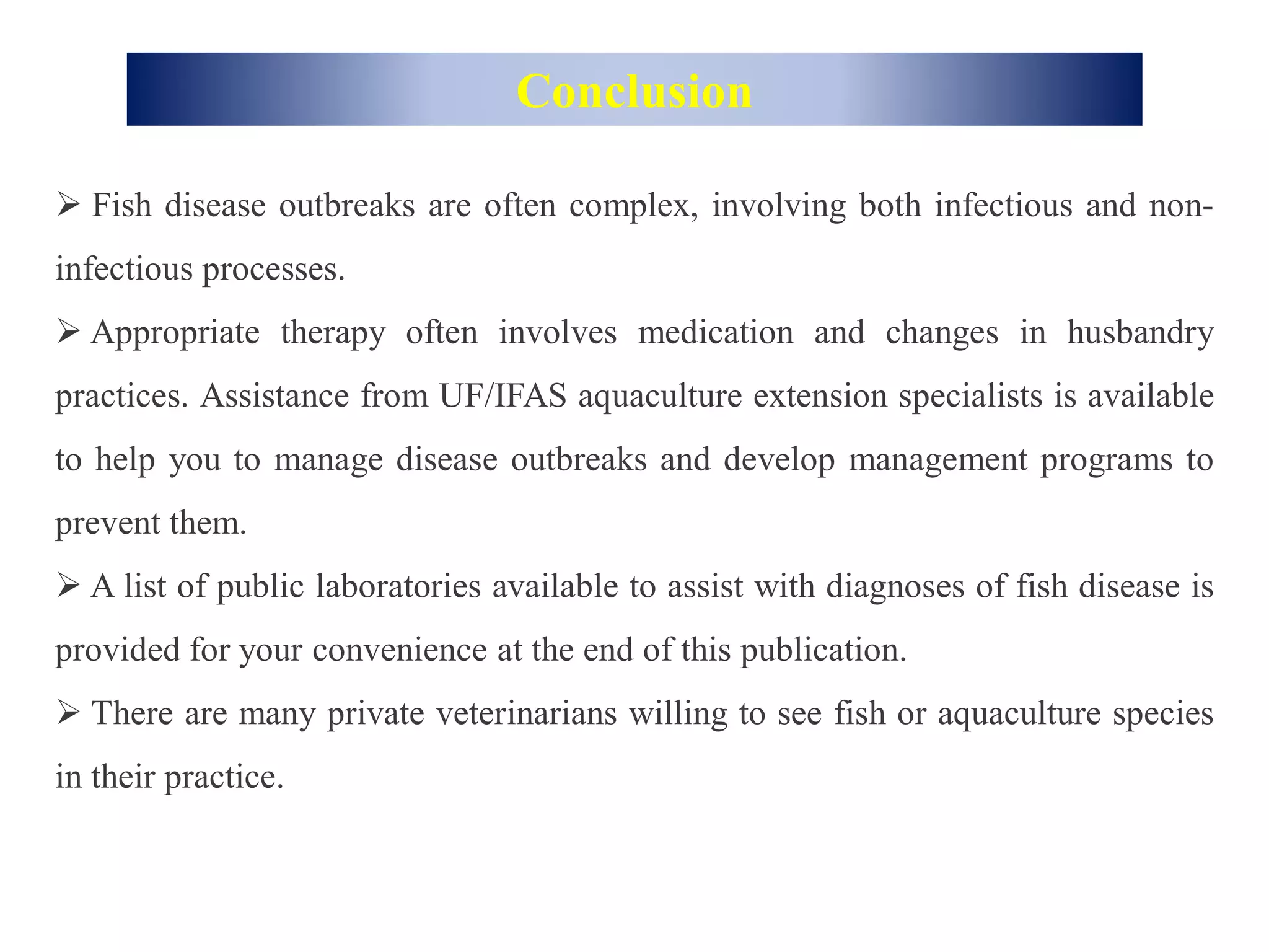 Fish Health Management | PDF
