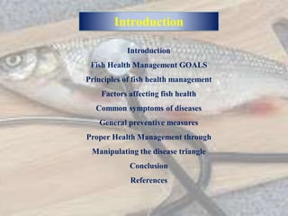 Fish Health Management | PDF