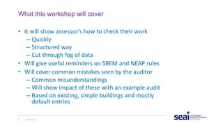 BER Non-Domestic Webinar #2 -Checking your work | PPT