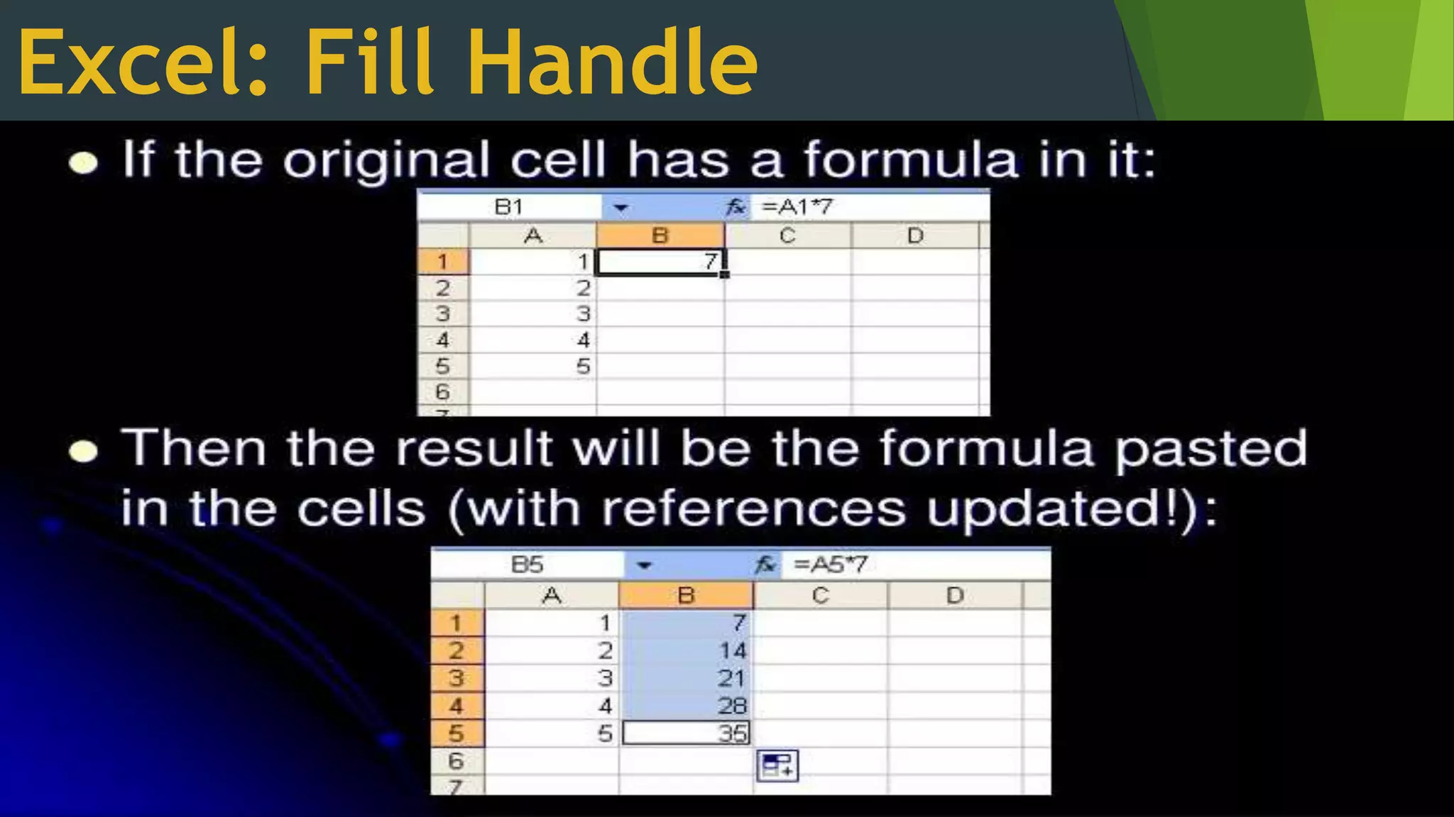 Excel Fill Handle | PPTX