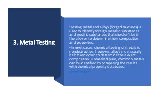 chemical testing | PPT