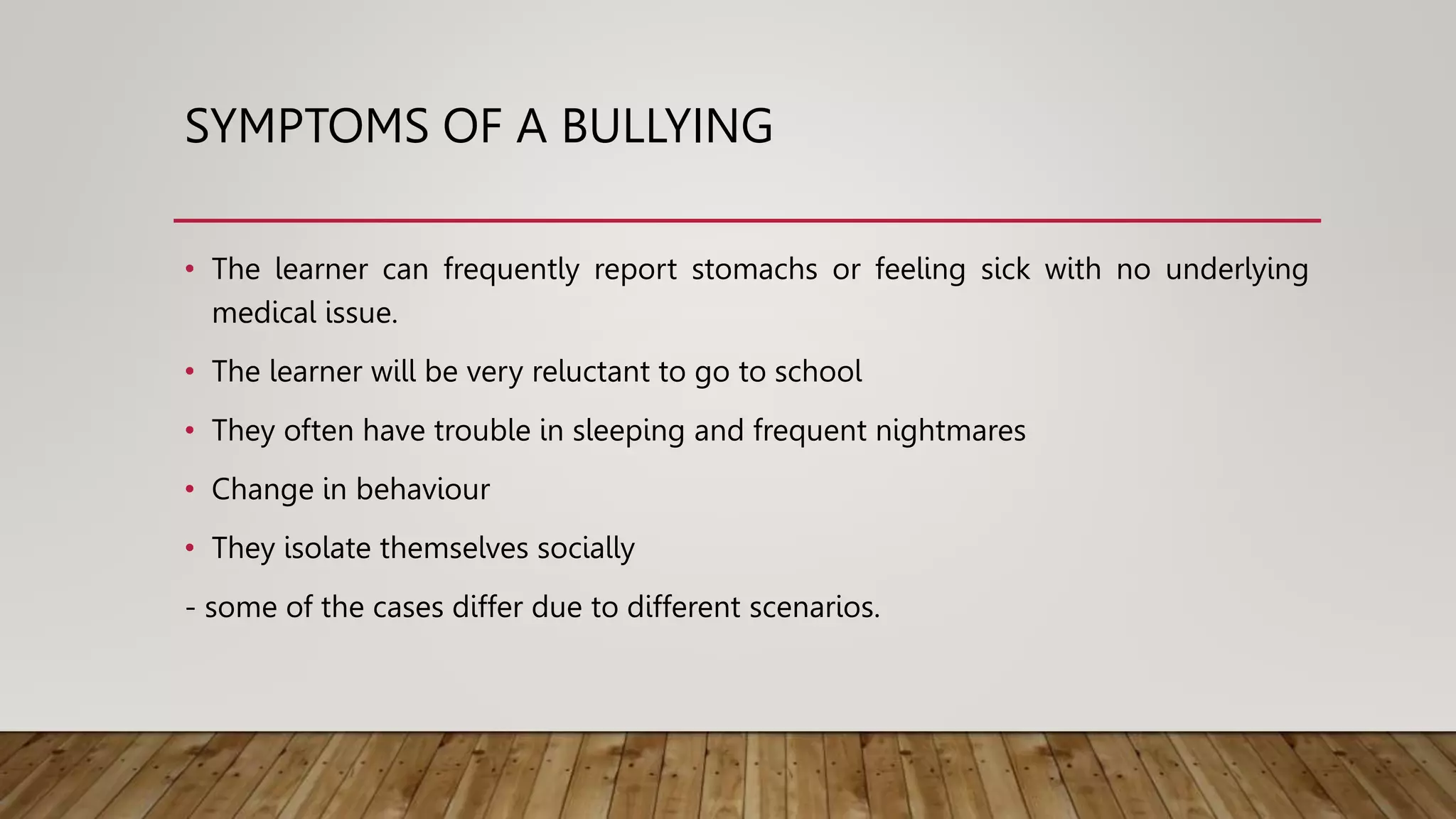 Bullying in schools | PPTX