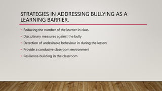 Bullying in schools | PPTX