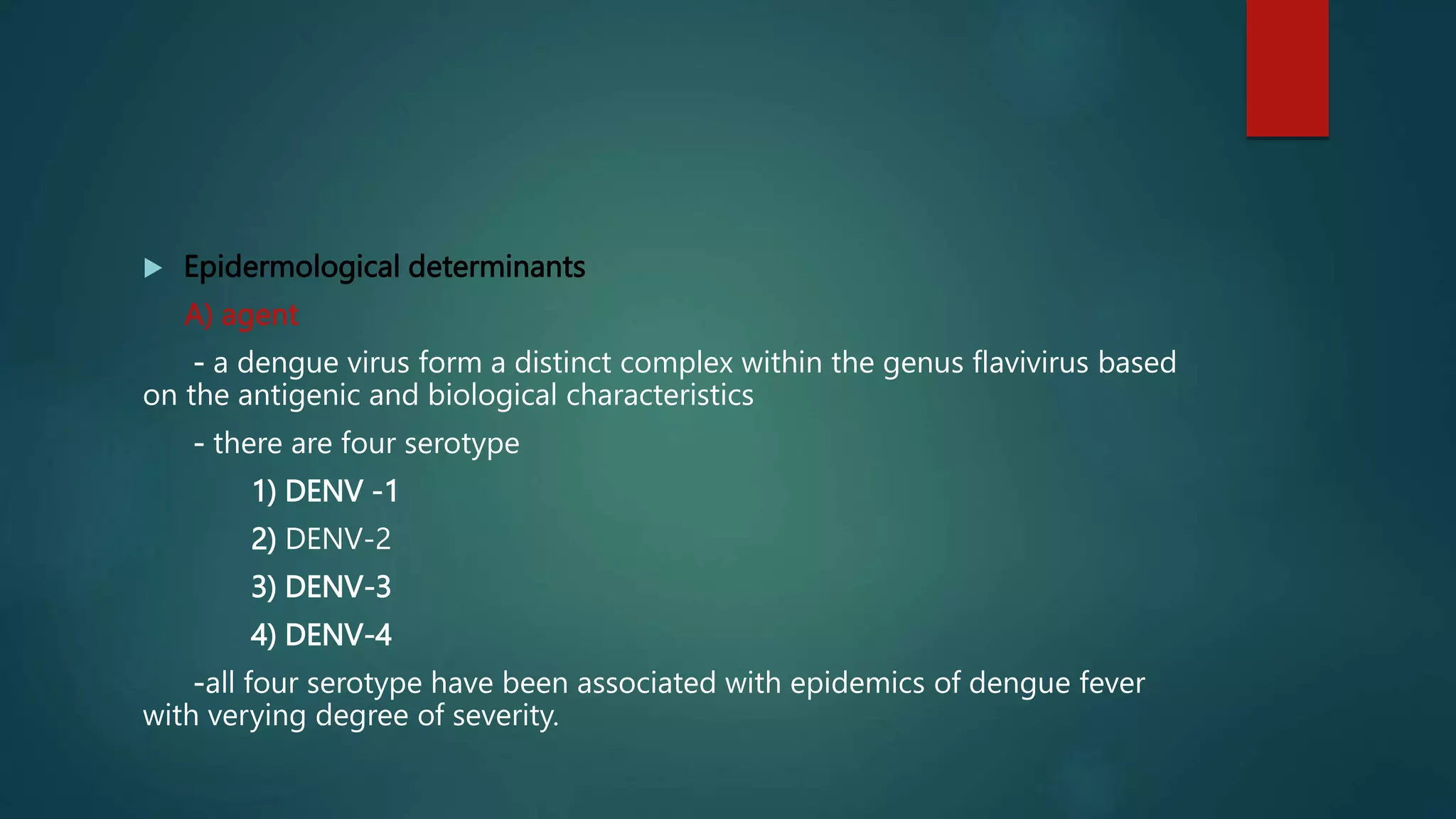 dengue syndrome | PPTX