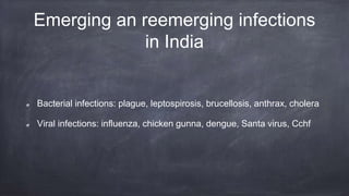 Emerging and reemerging infections | PPTX