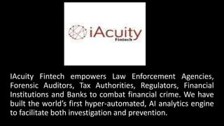 Financial investigation and accounting firms in India | Iacuity fintech | PPT
