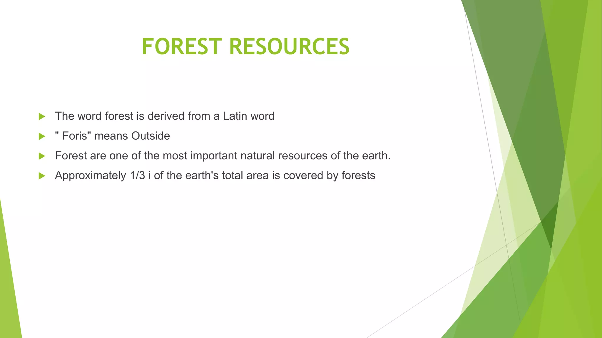 Forest resources | PPT