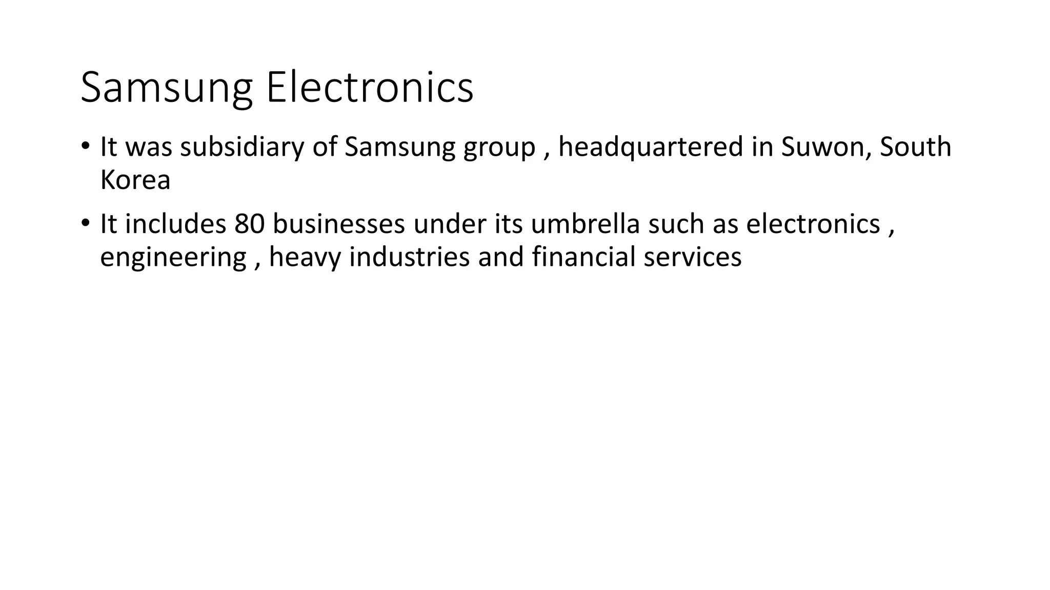 Samsung: IOT | PPTX