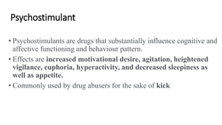 Psychostimulants | PPTX
