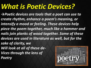 Presentation (3).pptx on poetic devices. | PPTX