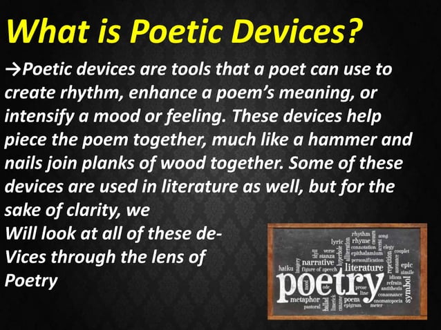 Presentation (3).pptx on poetic devices. | PPTX