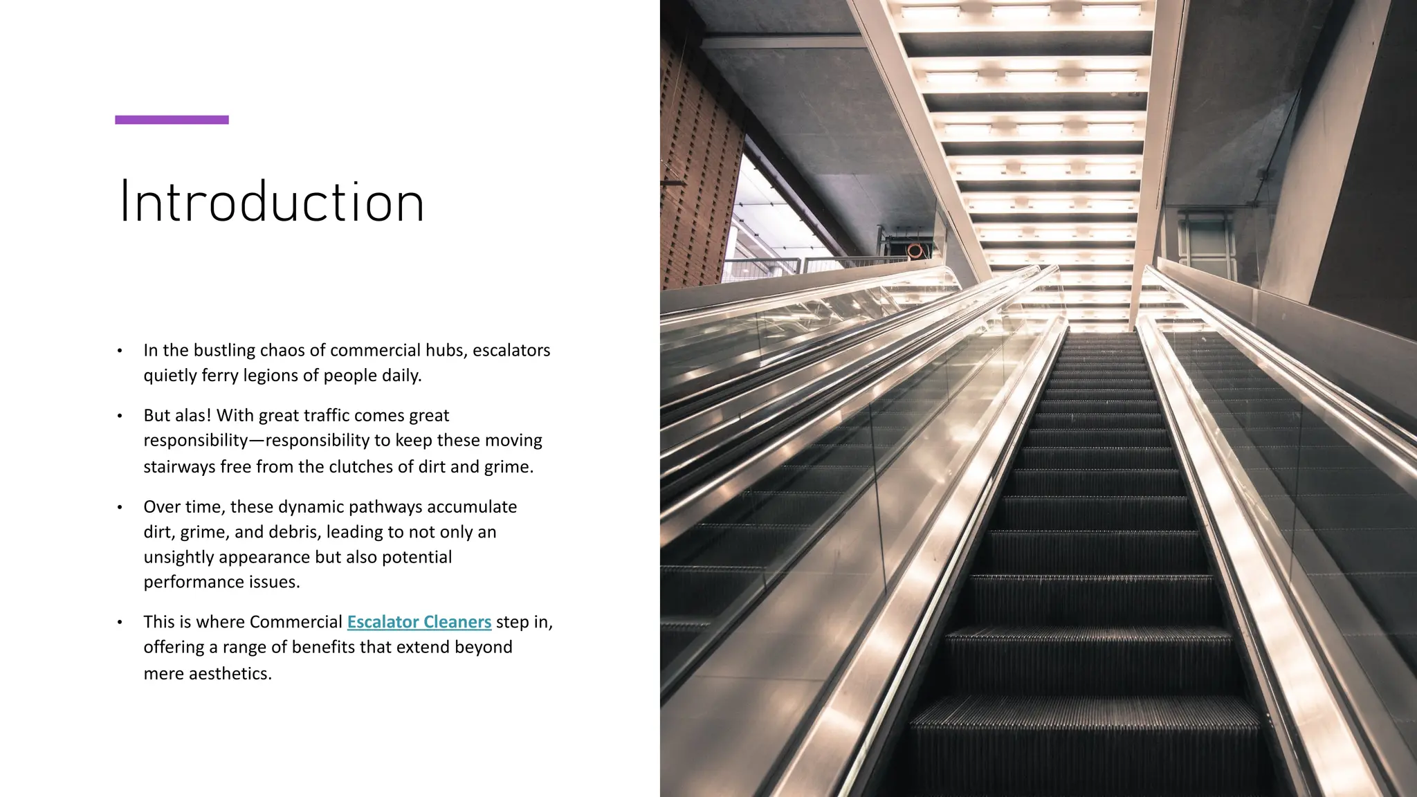 Benefits of Commercial Escalator Cleaners | PDF
