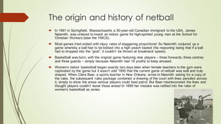 history of Netball | PDF | Participant Sports | Fitness and Exercise