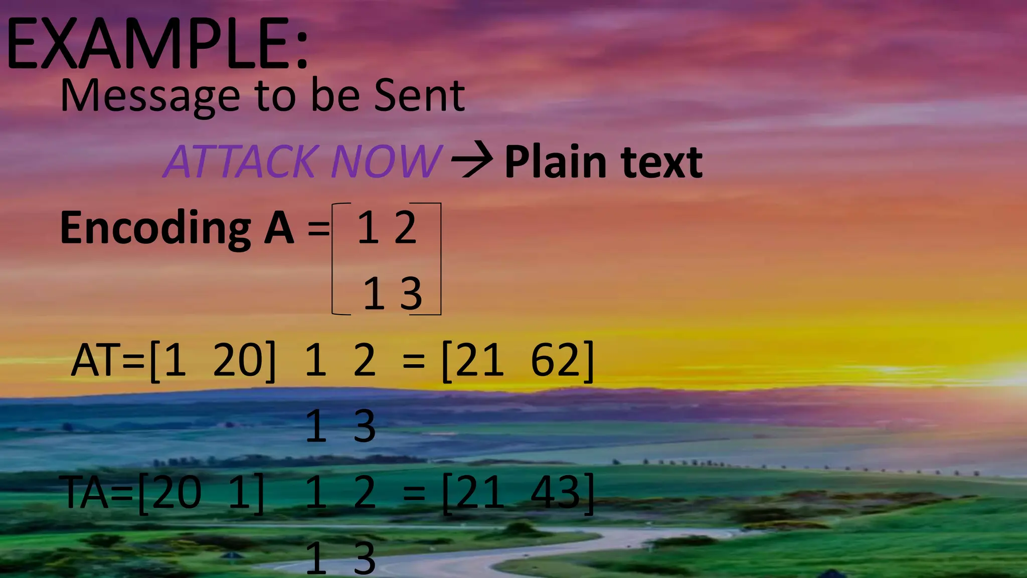 Application Of Matrices In Cryptography Ppt
