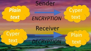 Application of matrices in cryptography | PPTX