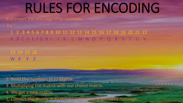 Application of matrices in cryptography | PPTX | Physics | Science