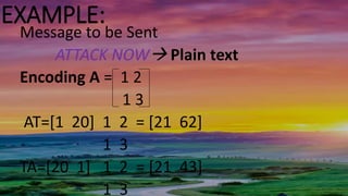 Application of matrices in cryptography | PPTX