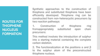 Thiophen Mechanism khhjjjjjjjhhhhhhhhhhh | PPT