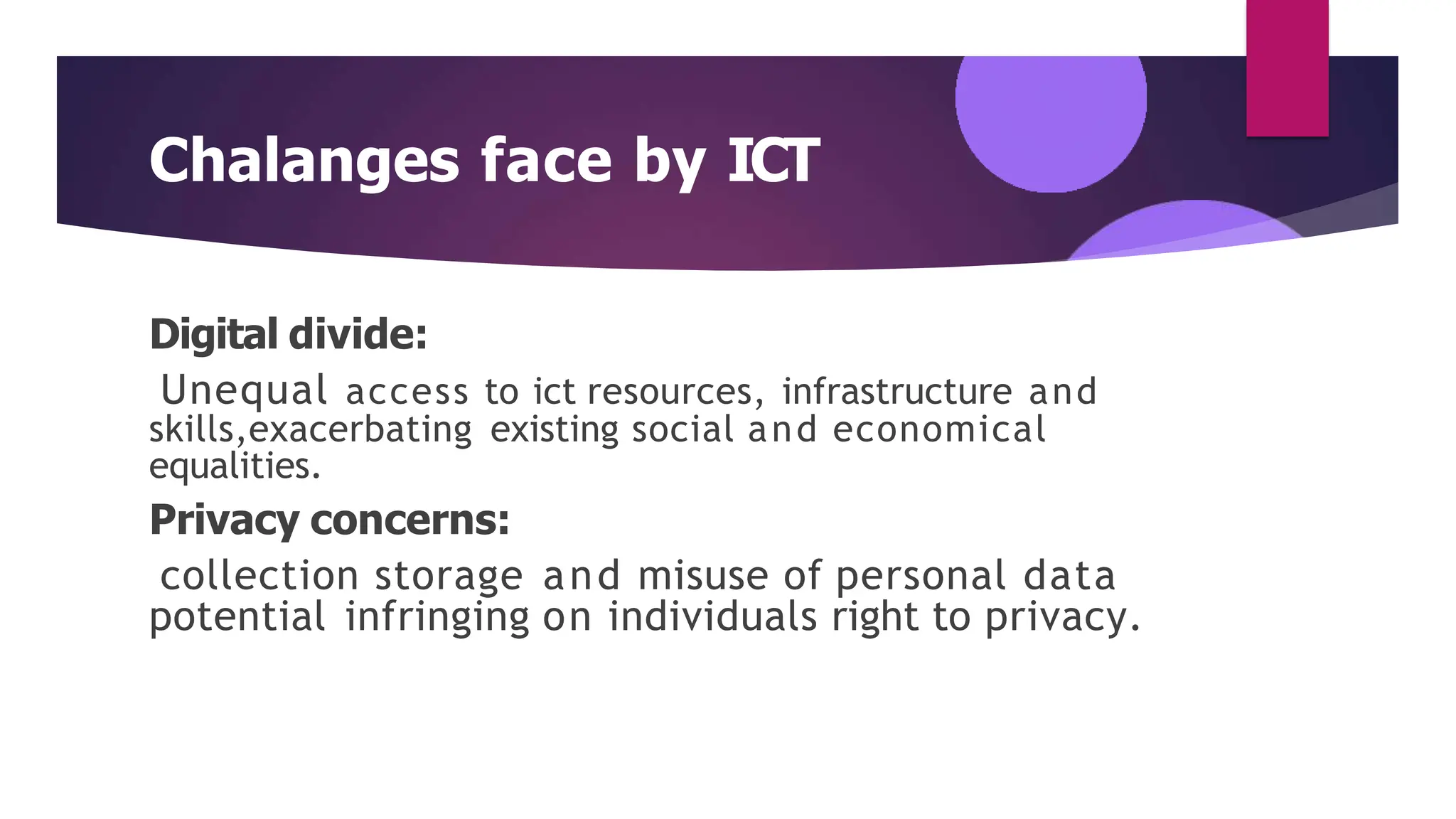 Role of ICT in 21st century education and it's challenges | PPTX