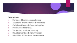 Role of ICT in 21st century education and it's challenges | PPTX