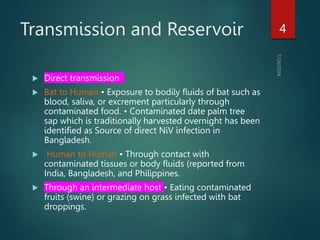 Nipah Virus and Nipah virus disease described | PPTX