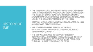 Presentation 3 on International Monetary Fund | PPTX