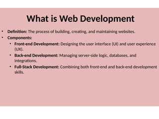 Presentation3.pptx"Smart Earnings Academy: Web Development Guide" | PPTX