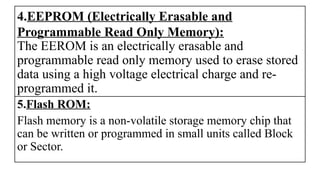 Computer memory and it's types | PPTX