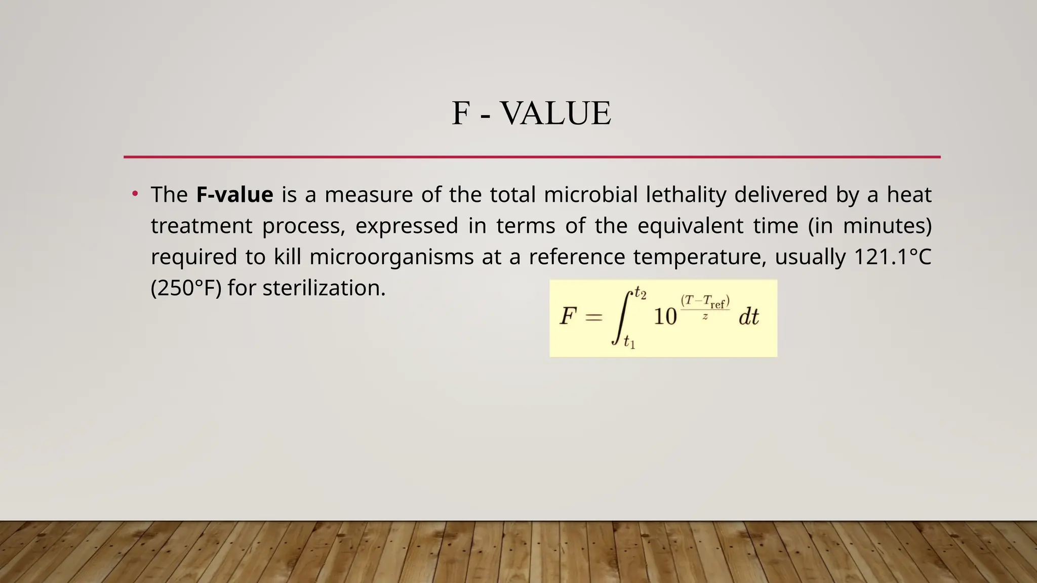 TDT curve power Point presentation with lethal value | PPTX